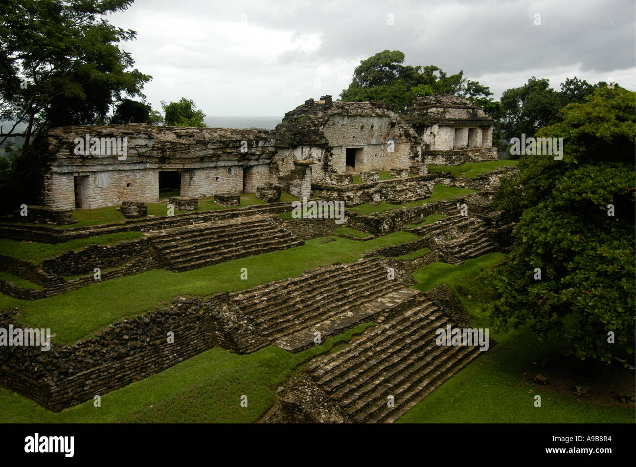 A general view of the Mayan ruins of Palenque in Mexico Stock Photo - Alamy