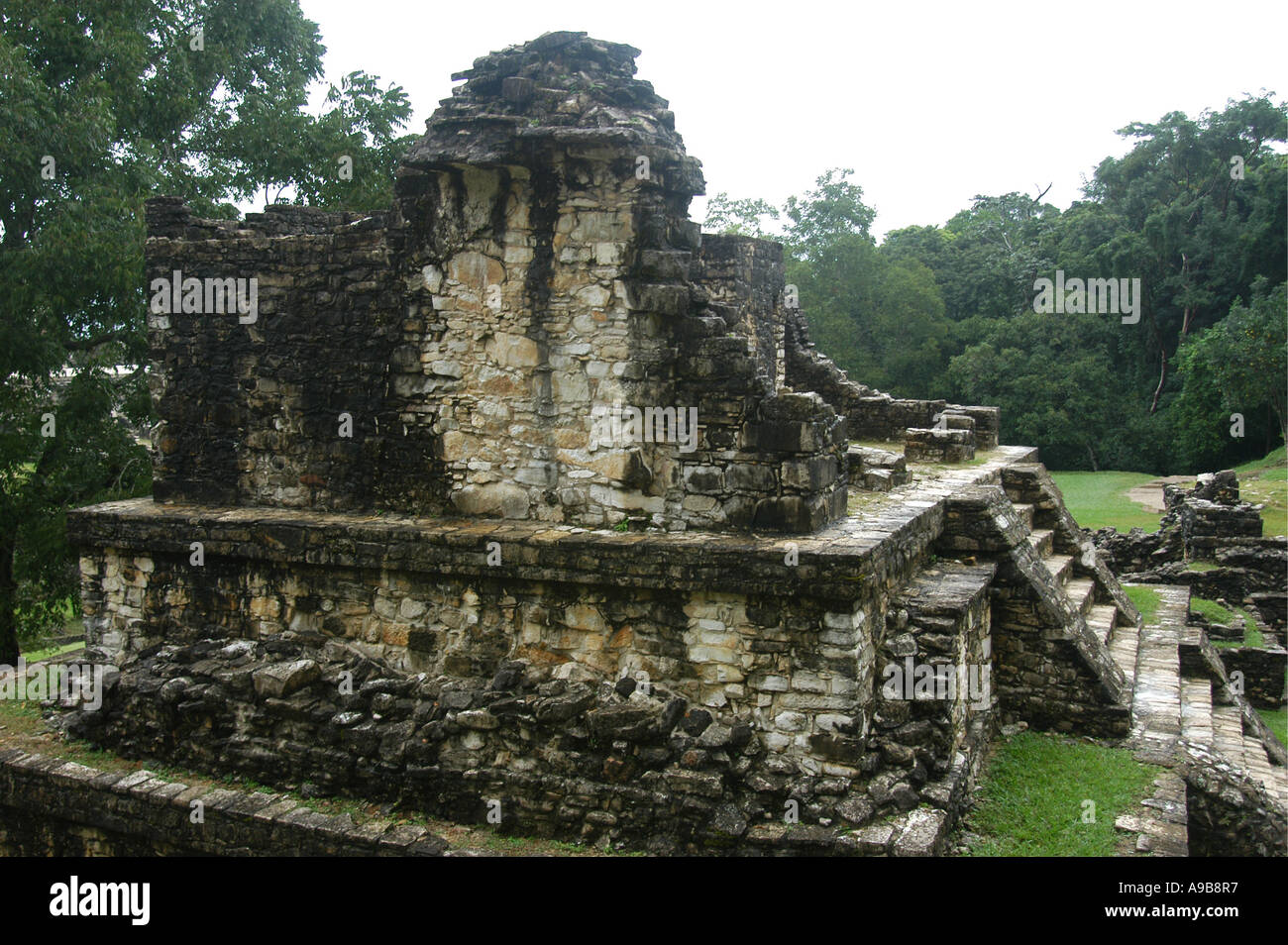 A general view of the Mayan ruins of Palenque in Mexico Stock Photo - Alamy