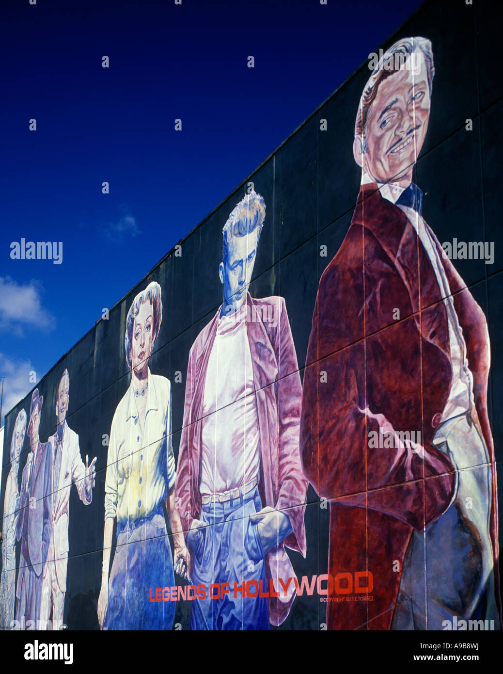 Hollywood actors mural hi-res stock photography and images - Alamy