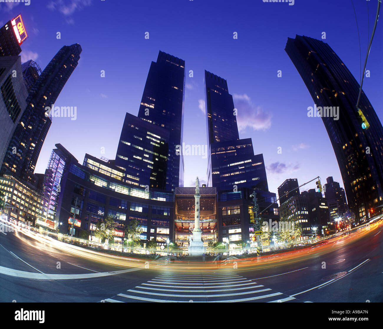 TIME WARNER TOWERS COLUMBUS CIRCLE UPPER WEST SIDE MANHATTAN NEW YORK ...