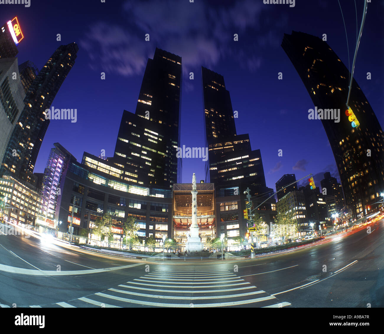 TIME WARNER TOWERS COLUMBUS CIRCLE UPPER WEST SIDE MANHATTAN NEW YORK ...