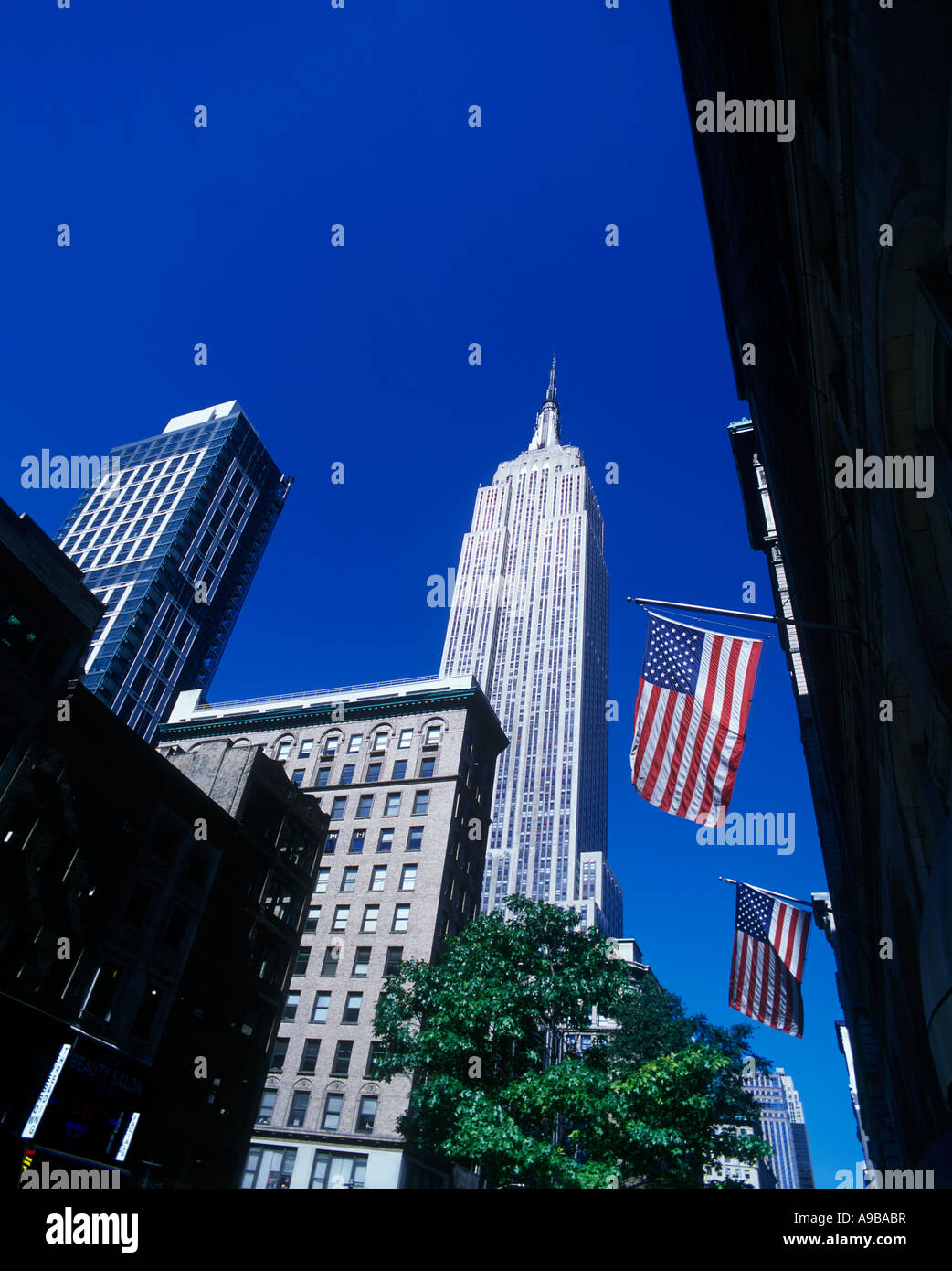 EMPIRE STATE BUILDING (©SHREVE LAMB & HARMON 1931) FIFTH AVENUE MIDTOWN ...