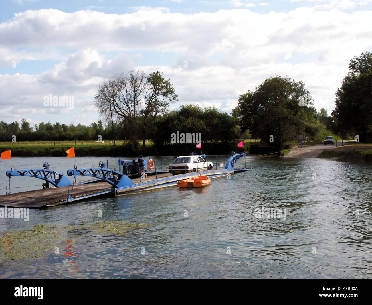 france poitou charentes river charente bacs ferry Stock Photo - Alamy