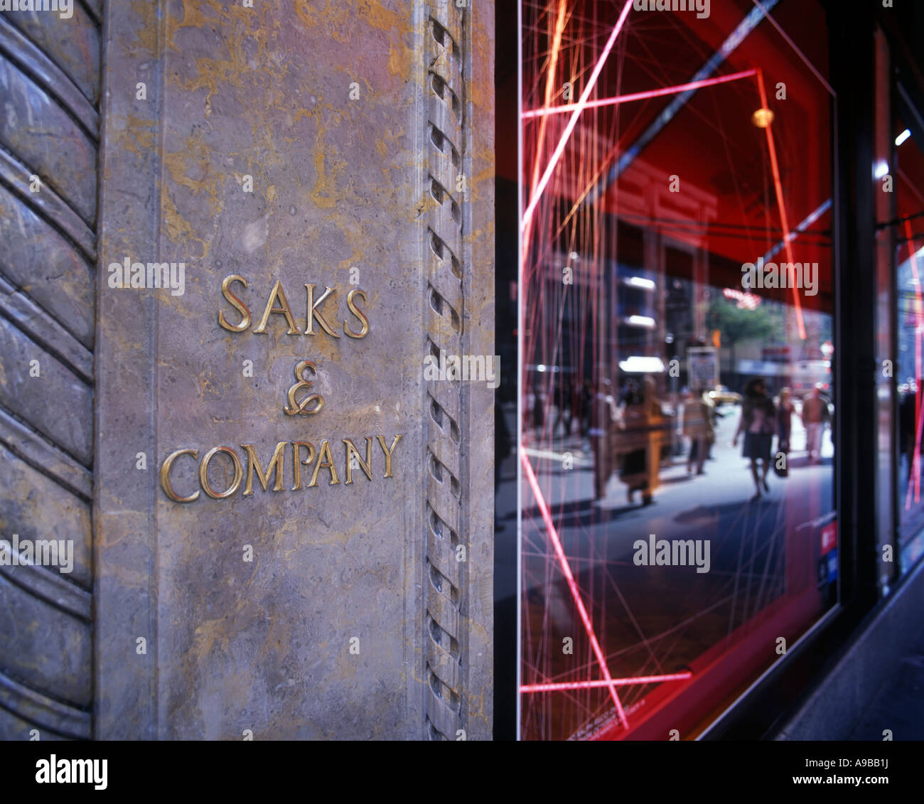 ENTRANCE SAKS DEPARTMENT STORE FIFTH AVENUE MIDTOWN MANHATTAN NEW YORK ...