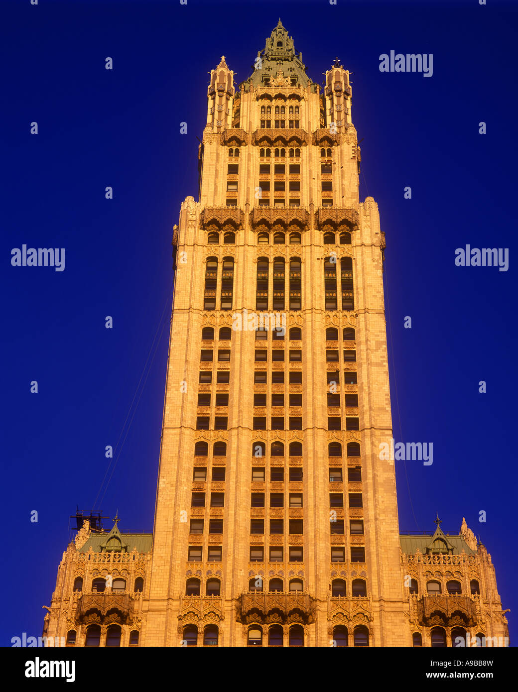 WOOLWORTH BUILDING BROADWAY DOWNTOWN MANHATTAN NEW YORK CITY USA Stock ...