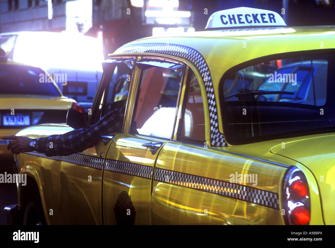 Checker cab hi-res stock photography and images - Alamy