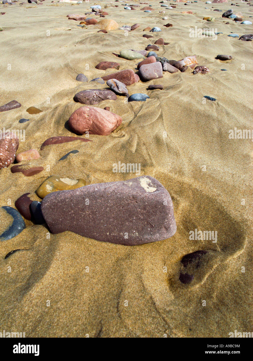 Patterns in sand at low tide Stock Photo - Alamy