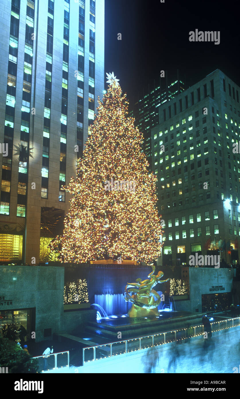 CHRISTMAS TREE PROMETHEUS (©PAUL MANSHIP 1939) ROCKEFELLER CENTER ...