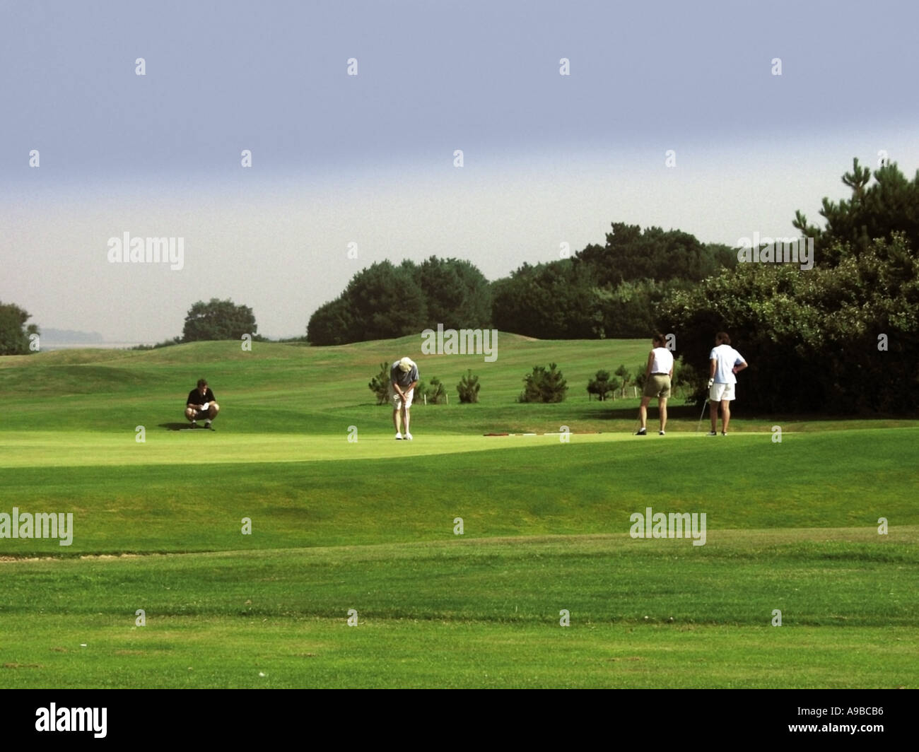 france normandy cote d albatre etretat golf course Stock Photo - Alamy