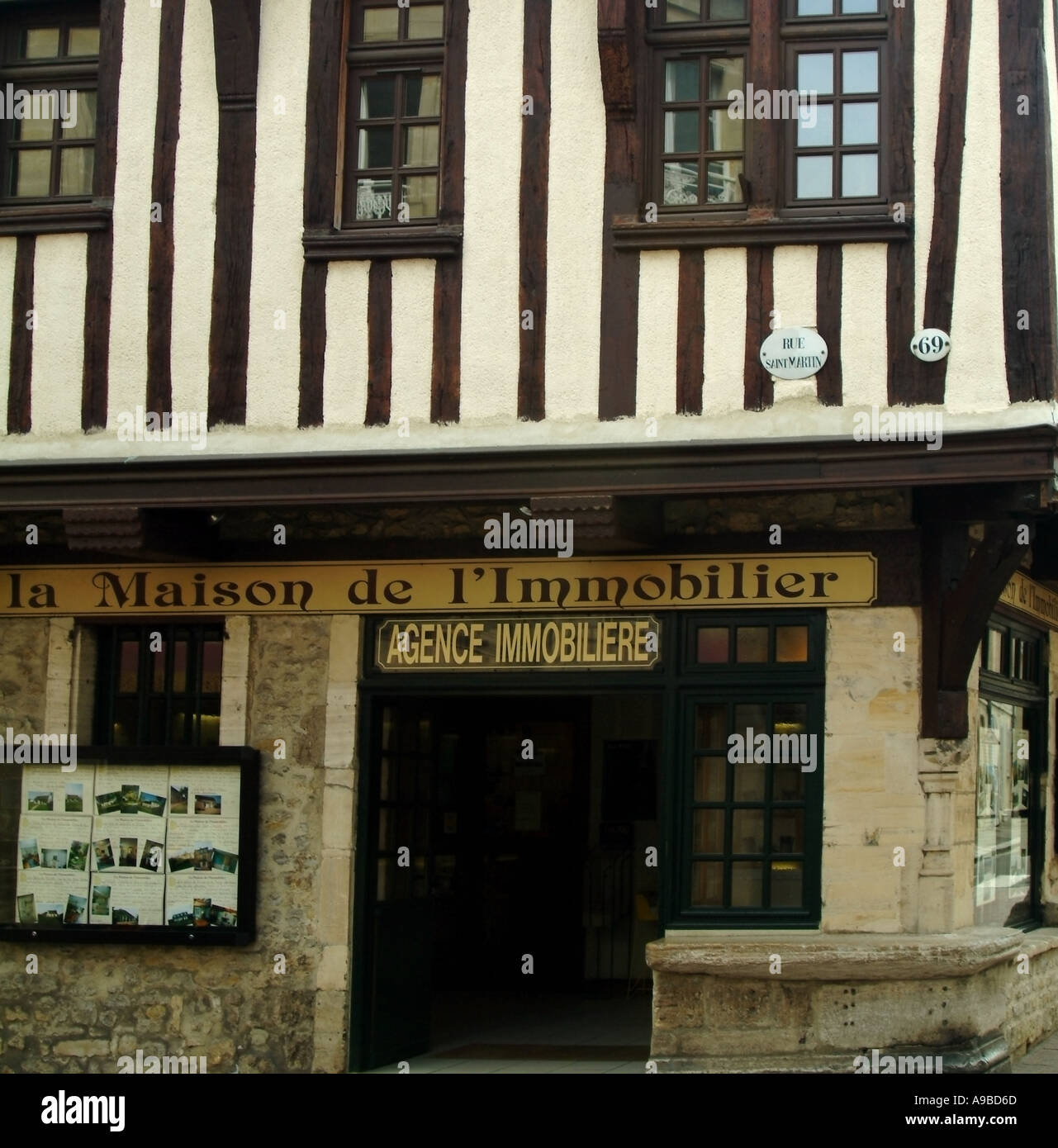 france normandy calvados bayeux old town shops restaurants and half ...