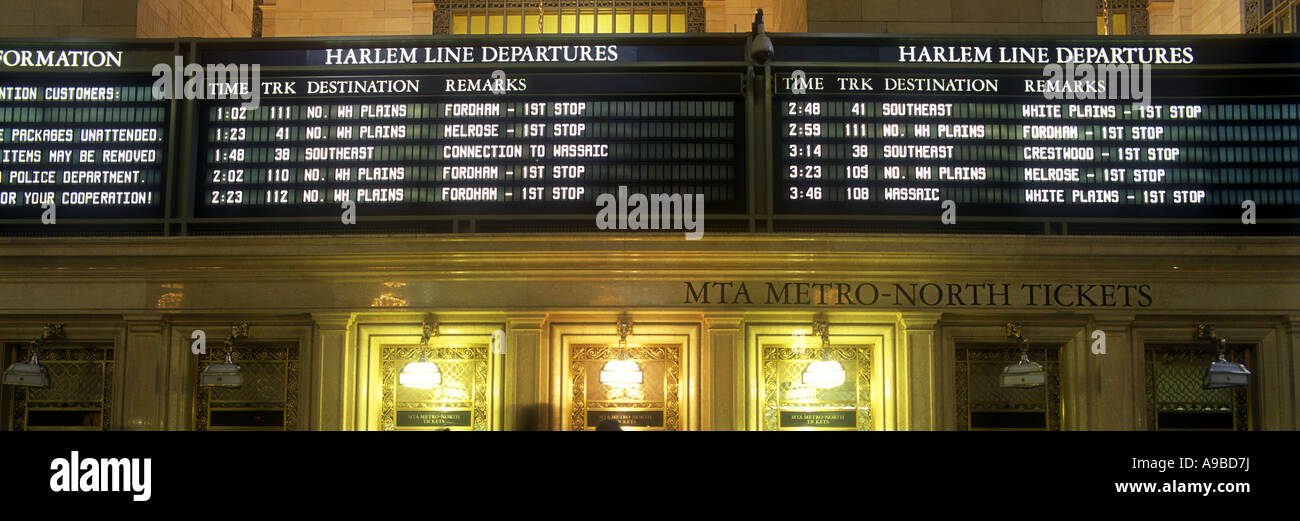DEPARTURE BOARDS TICKET COUNTER GRAND CENTRAL TERMINAL (©WARREN ...