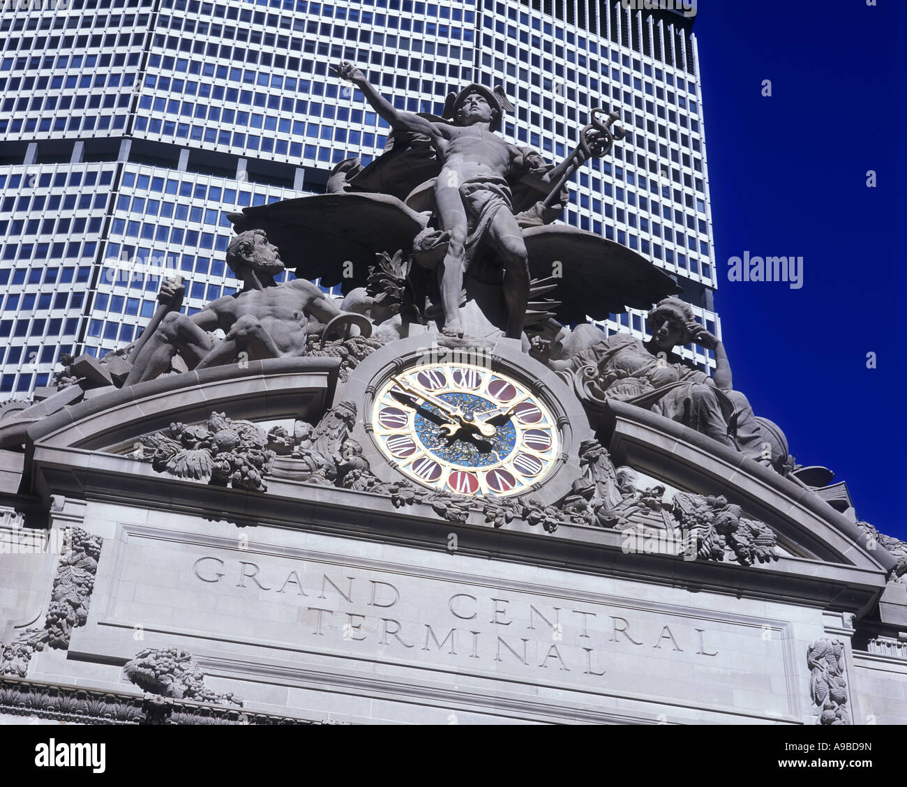 MERCURY STATUE (©JULES COUTAN 1914) CLOCK GRAND CENTRAL TERMINAL FORTY ...