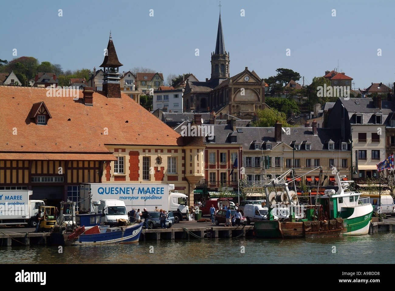 france normandy calvados trouville cote fleurie normandy corniche mouth ...