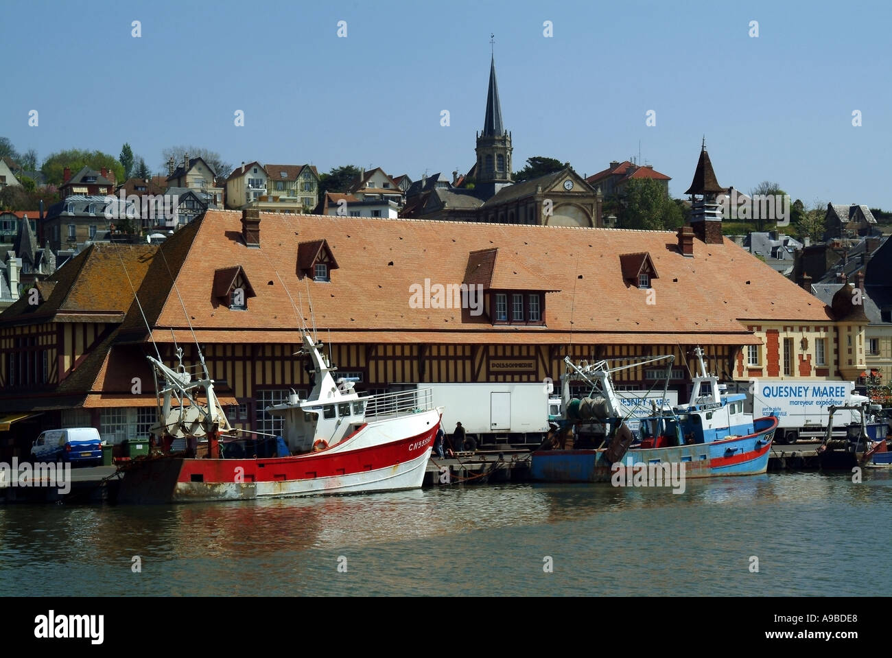 france normandy calvados trouville cote fleurie normandy corniche mouth ...