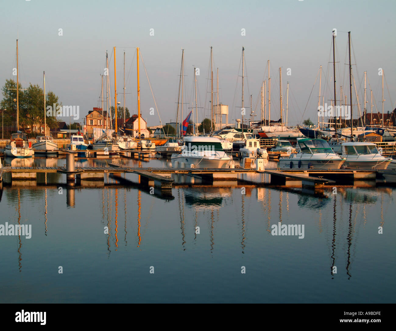 france normandy manche cotentin peninsula carentan harbour port Stock ...