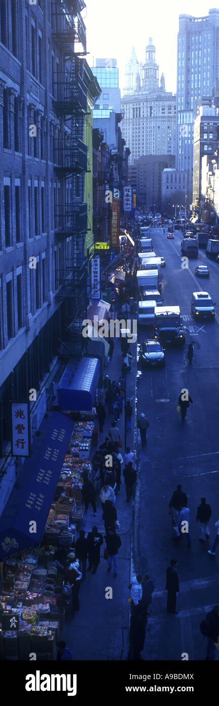 EAST BROADWAY CHINATOWN DOWNTOWN MANHATTAN NEW YORK CITY USA Stock ...