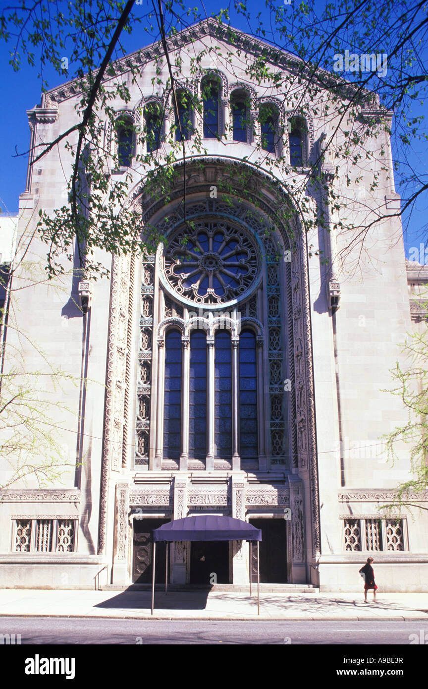 TEMPLE EMMANUEL FIFTH AVENUE MANHATTAN NEW YORK CITY USA Stock Photo ...