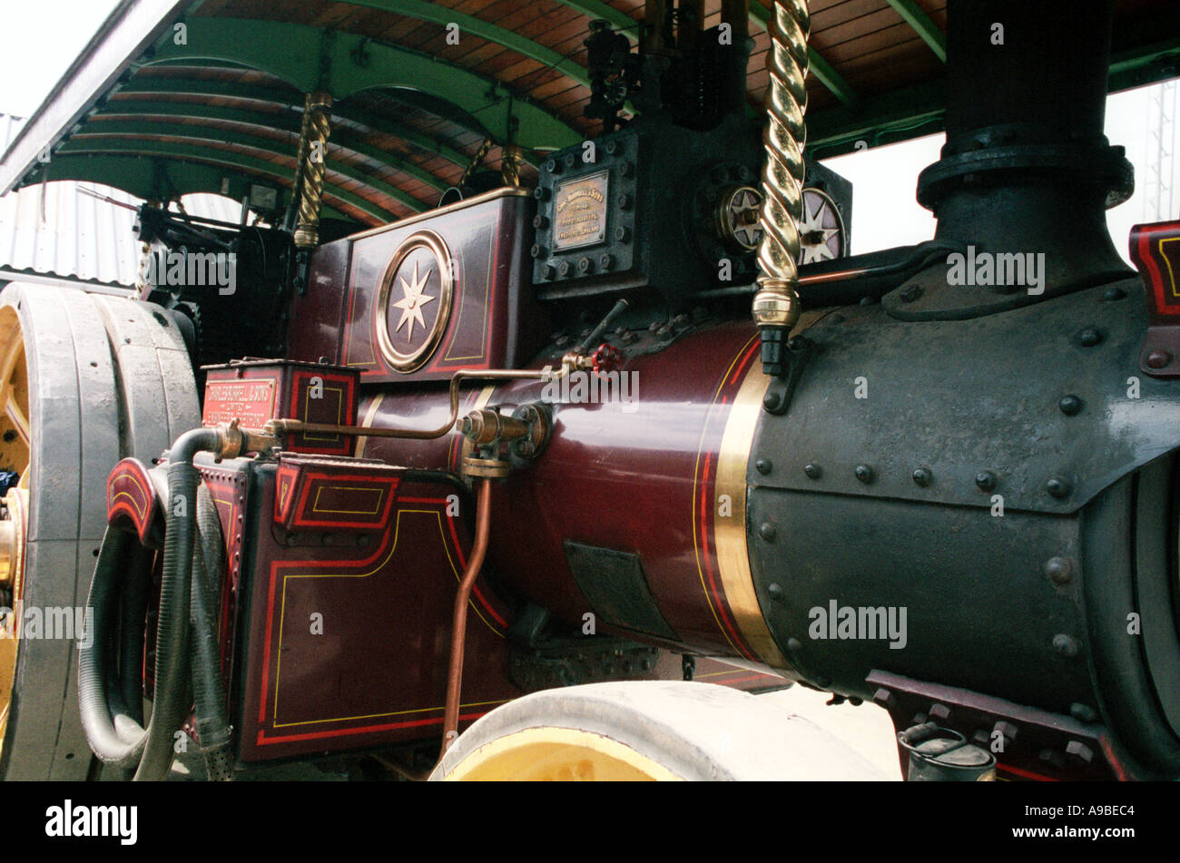 Burrell 7 hp Showmans road locomotive star of 1912 Stock Photo - Alamy
