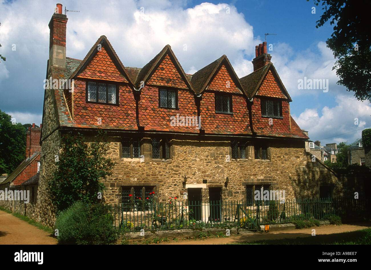 Meadow Cottages Oxford England Stock Photo - Alamy