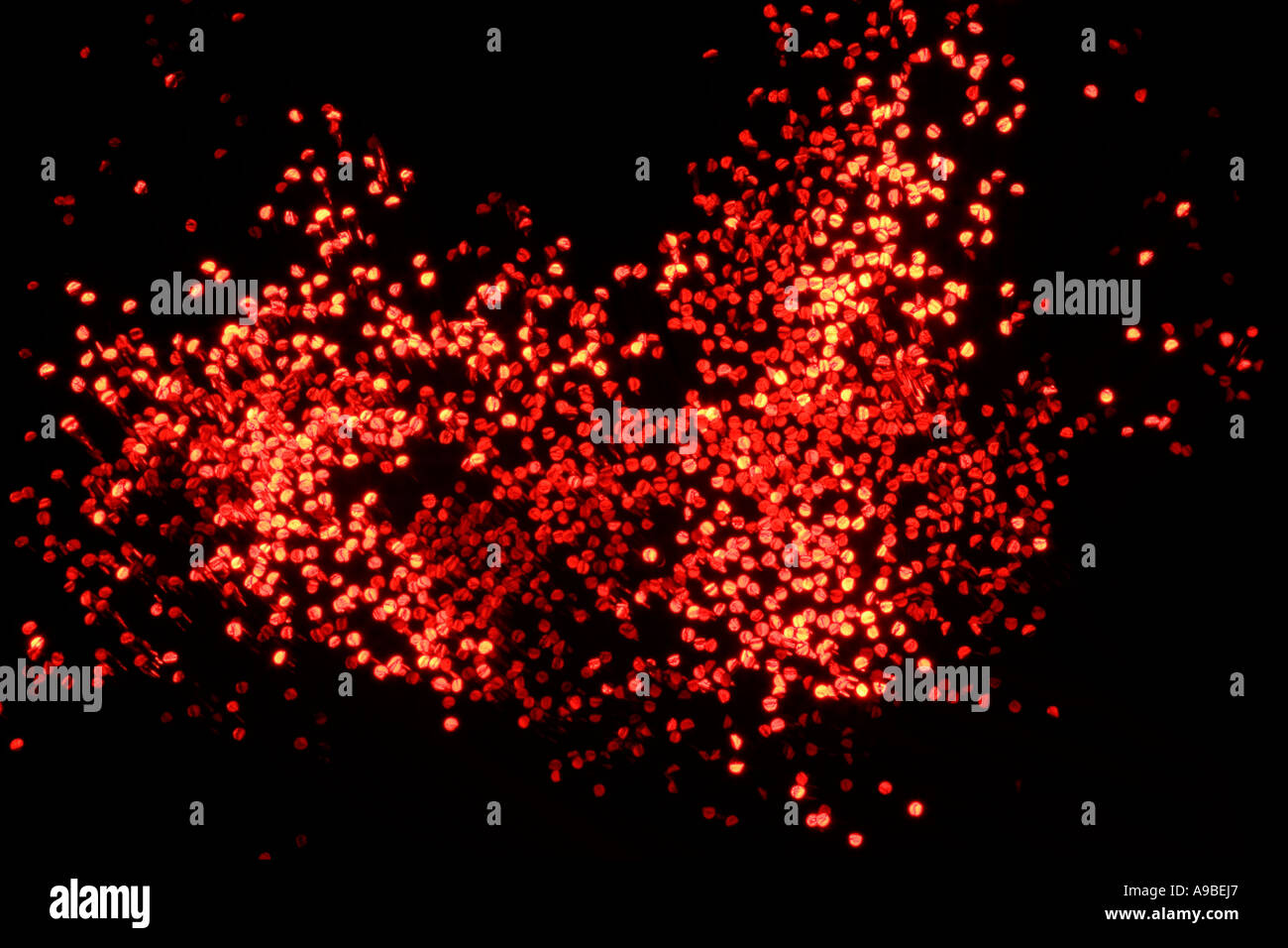 red fibre optic light Stock Photo - Alamy