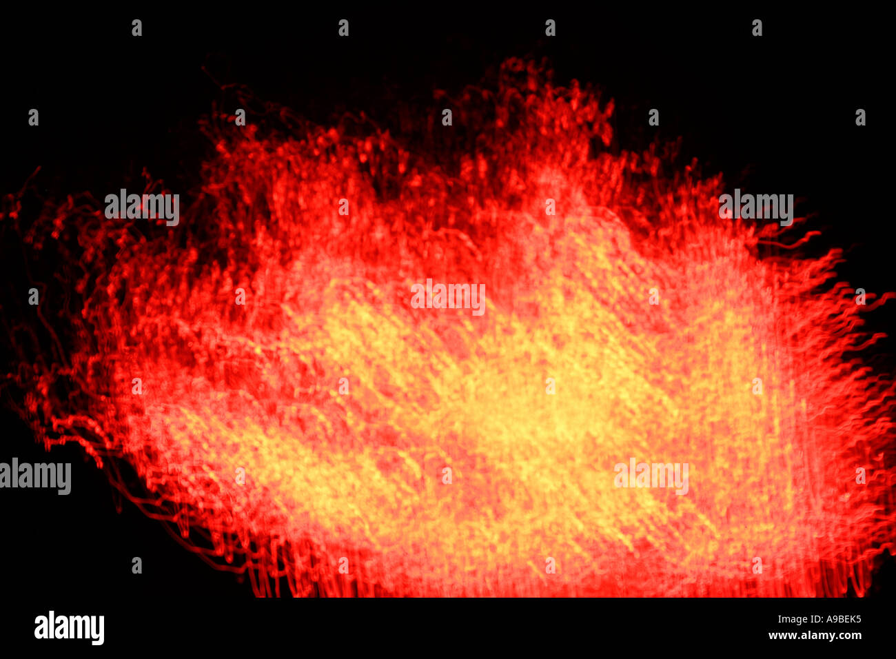 red firey glow, from a fibre optic lamp Stock Photo - Alamy
