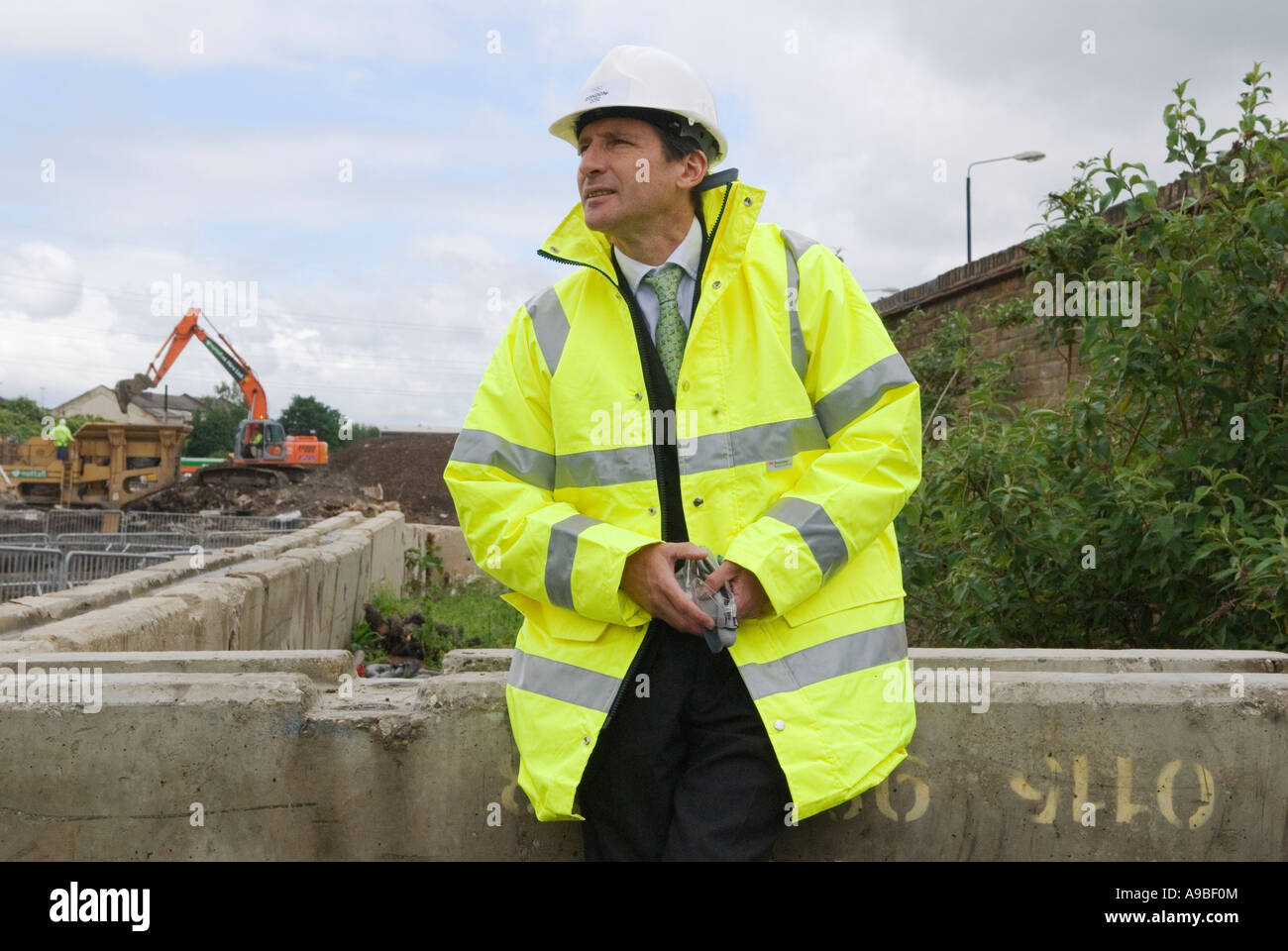 Lord Sebastian Seb Coe at the Aquatic Centre site off Carpenters Road ...