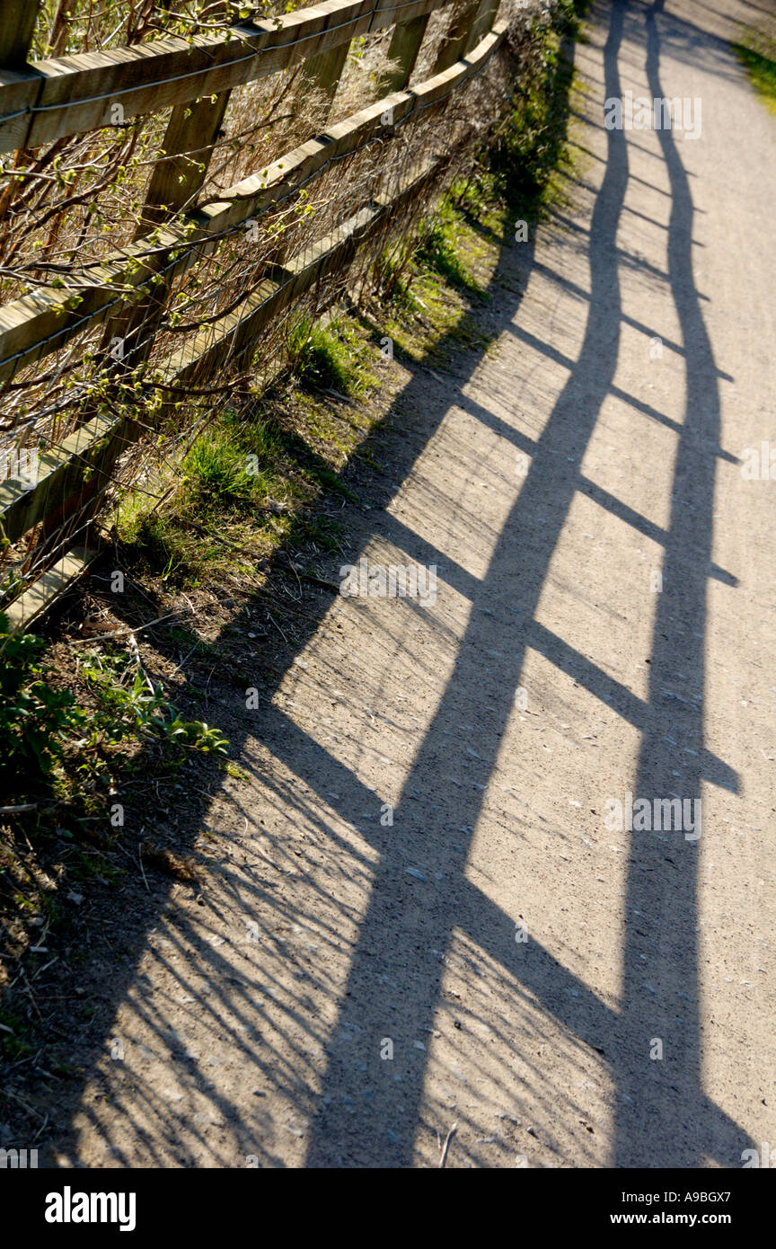 Fence on restored section the Crumlin Arm of Monmouthshire and Brecon ...