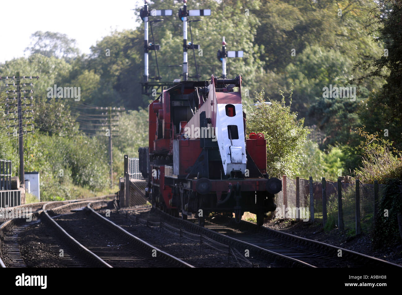Railway breakdown train crane hi-res stock photography and images - Alamy
