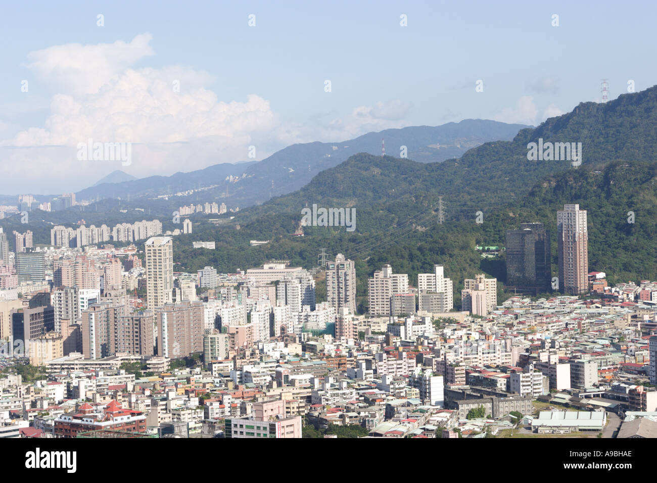 Aerial View Taipei Taiwan Stock Photo - Alamy