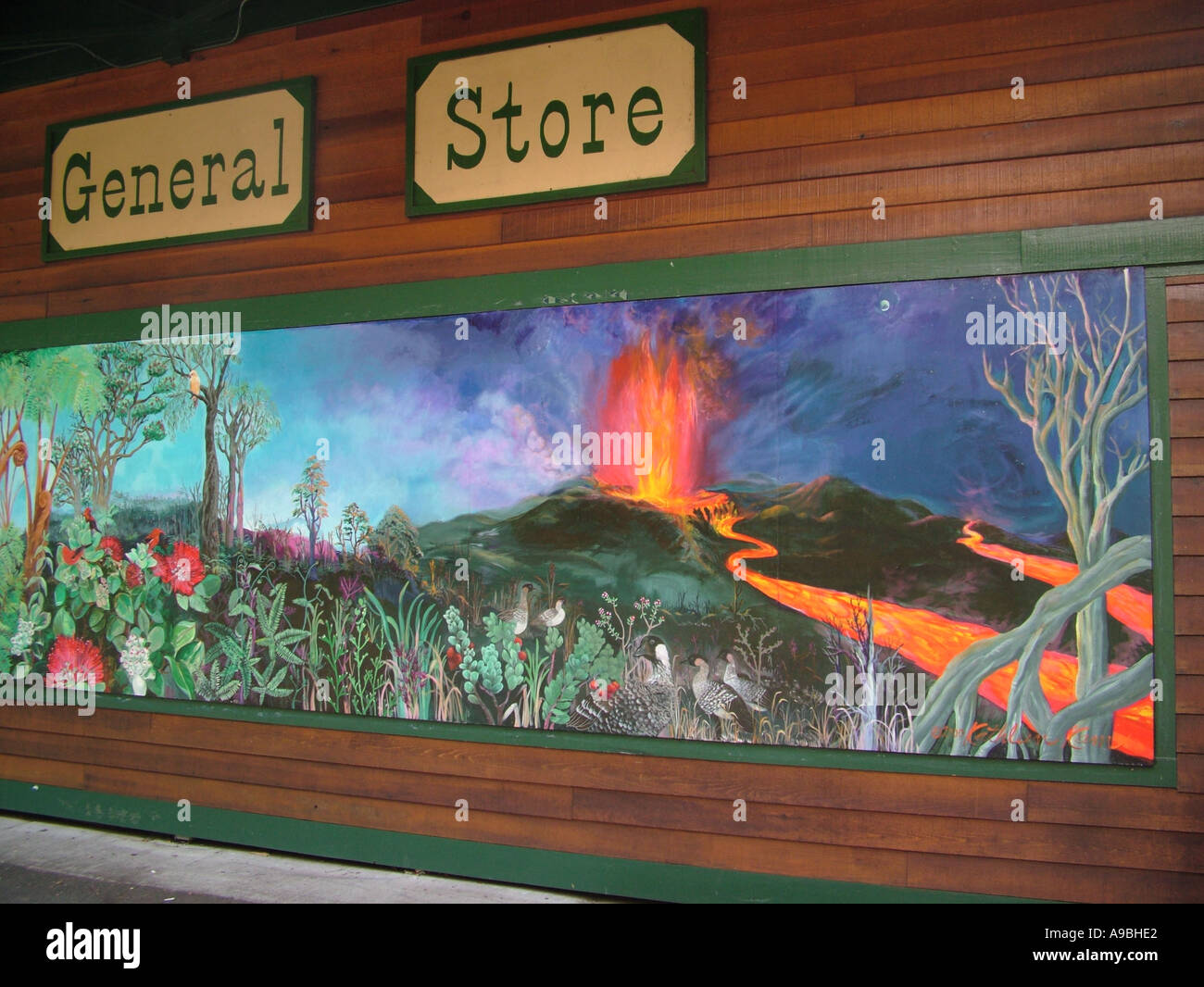 Hawaii big island volcano village hi-res stock photography and images ...