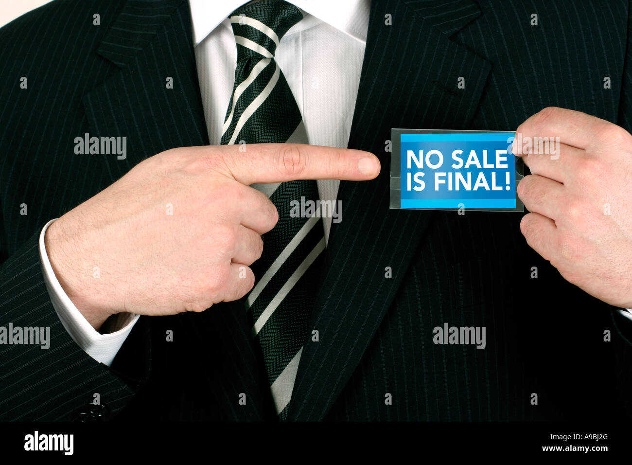 No salesman sign hi-res stock photography and images - Alamy
