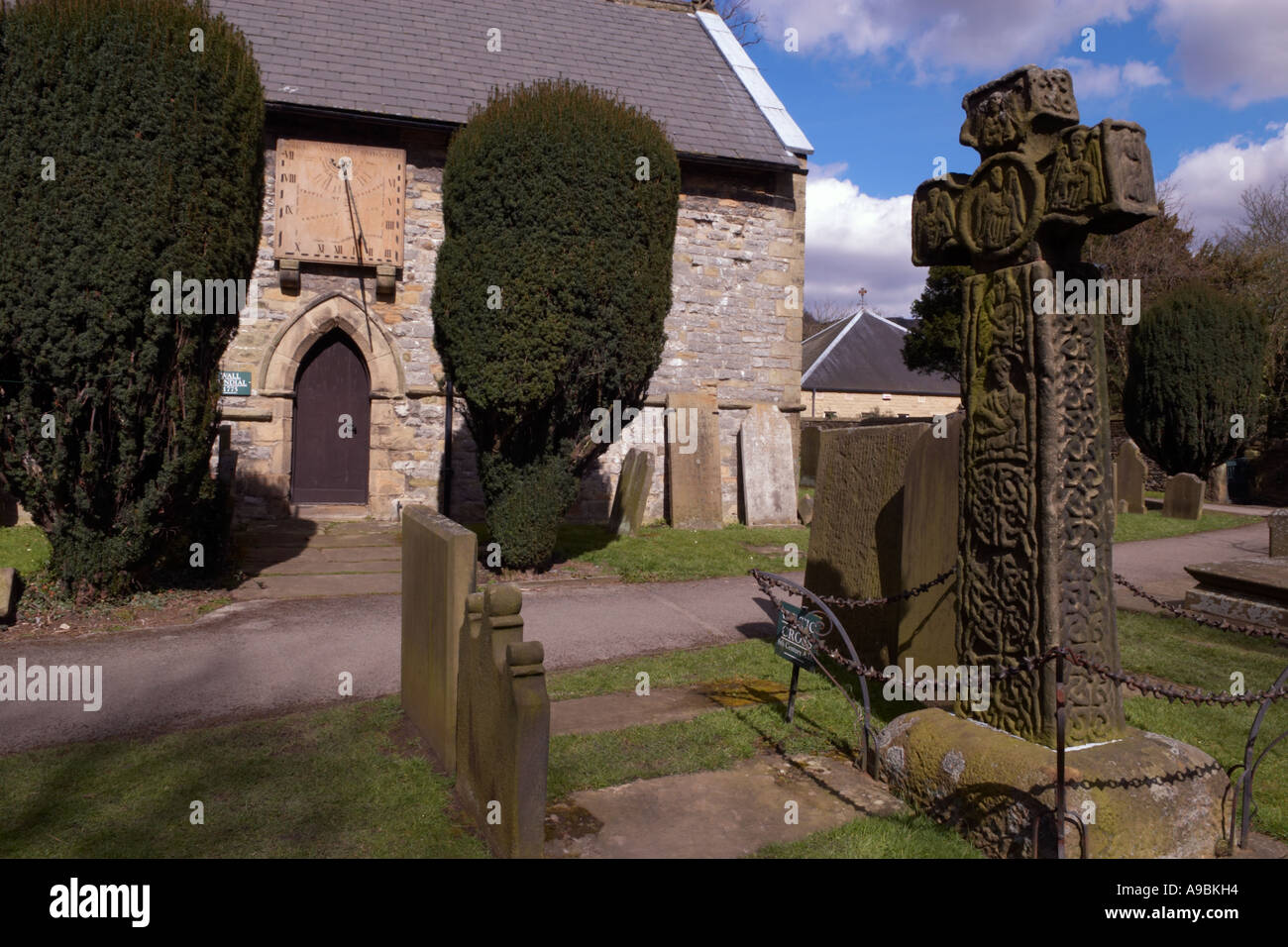 Stone saxon cross hi-res stock photography and images - Alamy