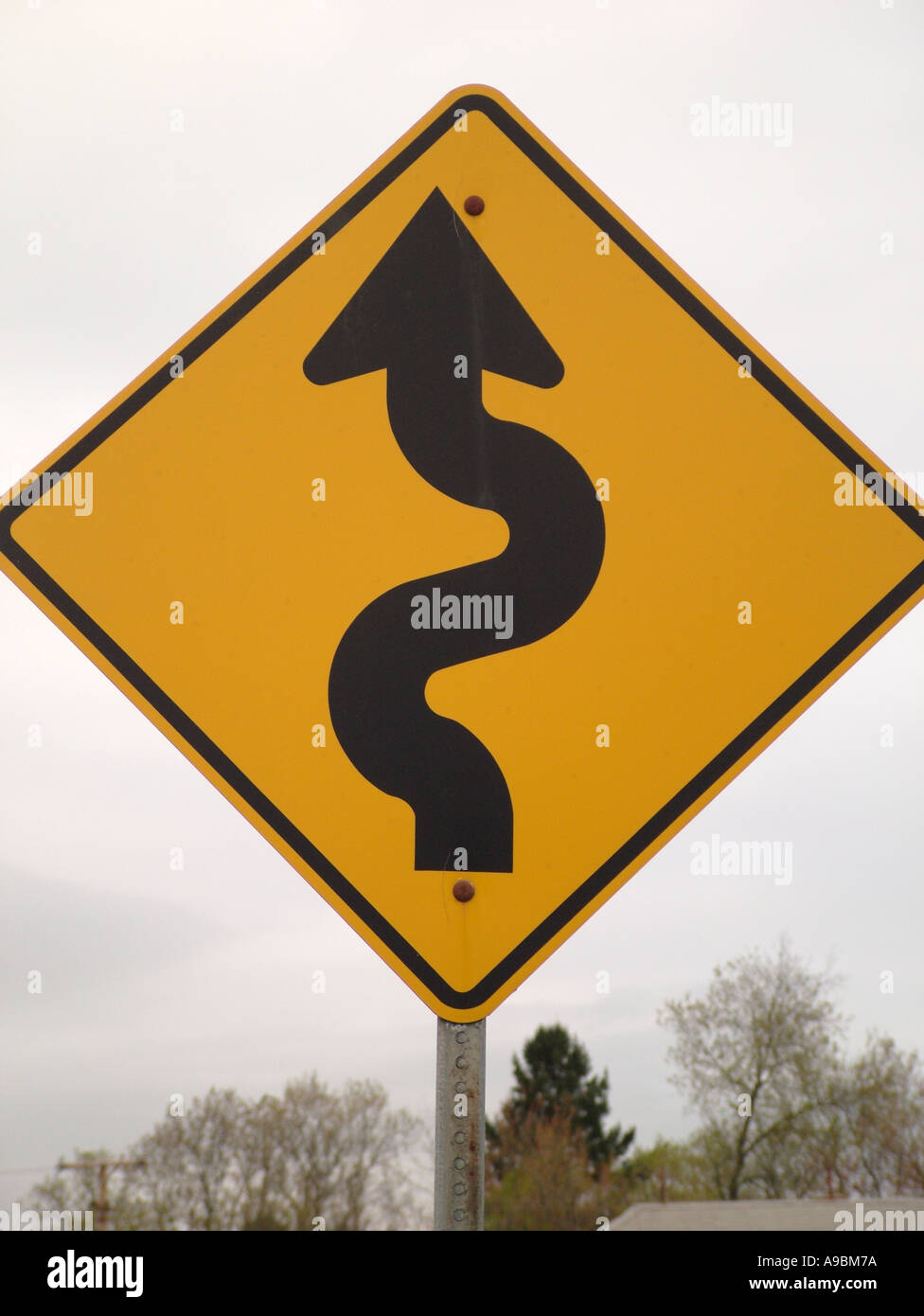 Curves Ahead Traffic Sign High Resolution Stock Photography and Images - Alamy
