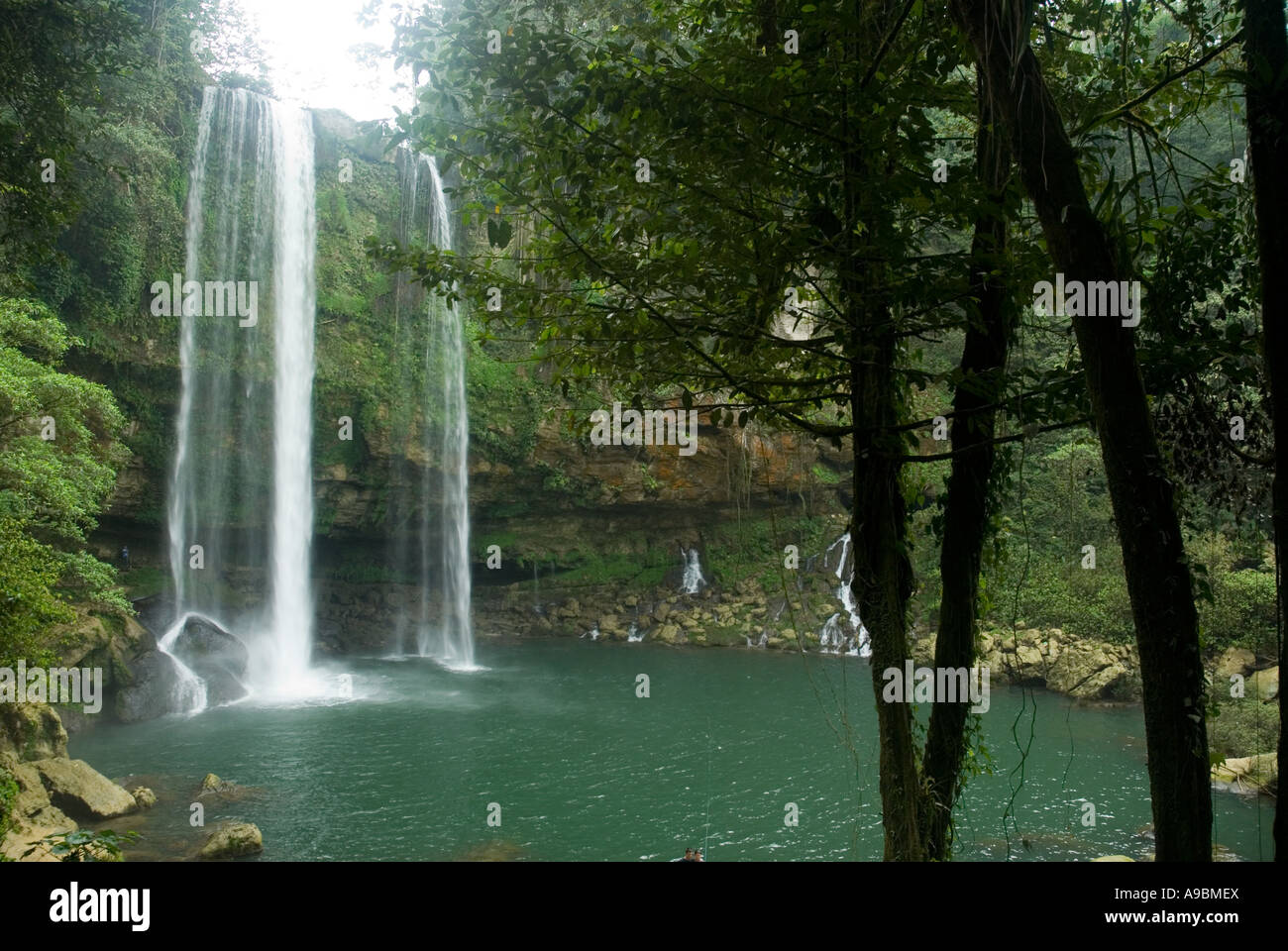 Misol ha waterfall - Chiapas - Mexico Stock Photo - Alamy