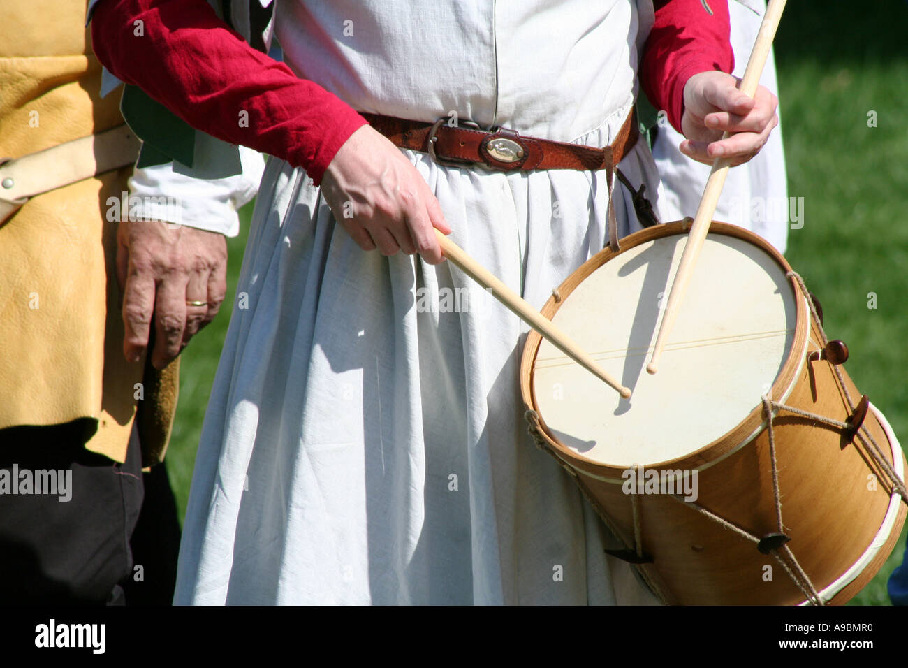 Drummer in Renaissance attire Stock Photo - Alamy