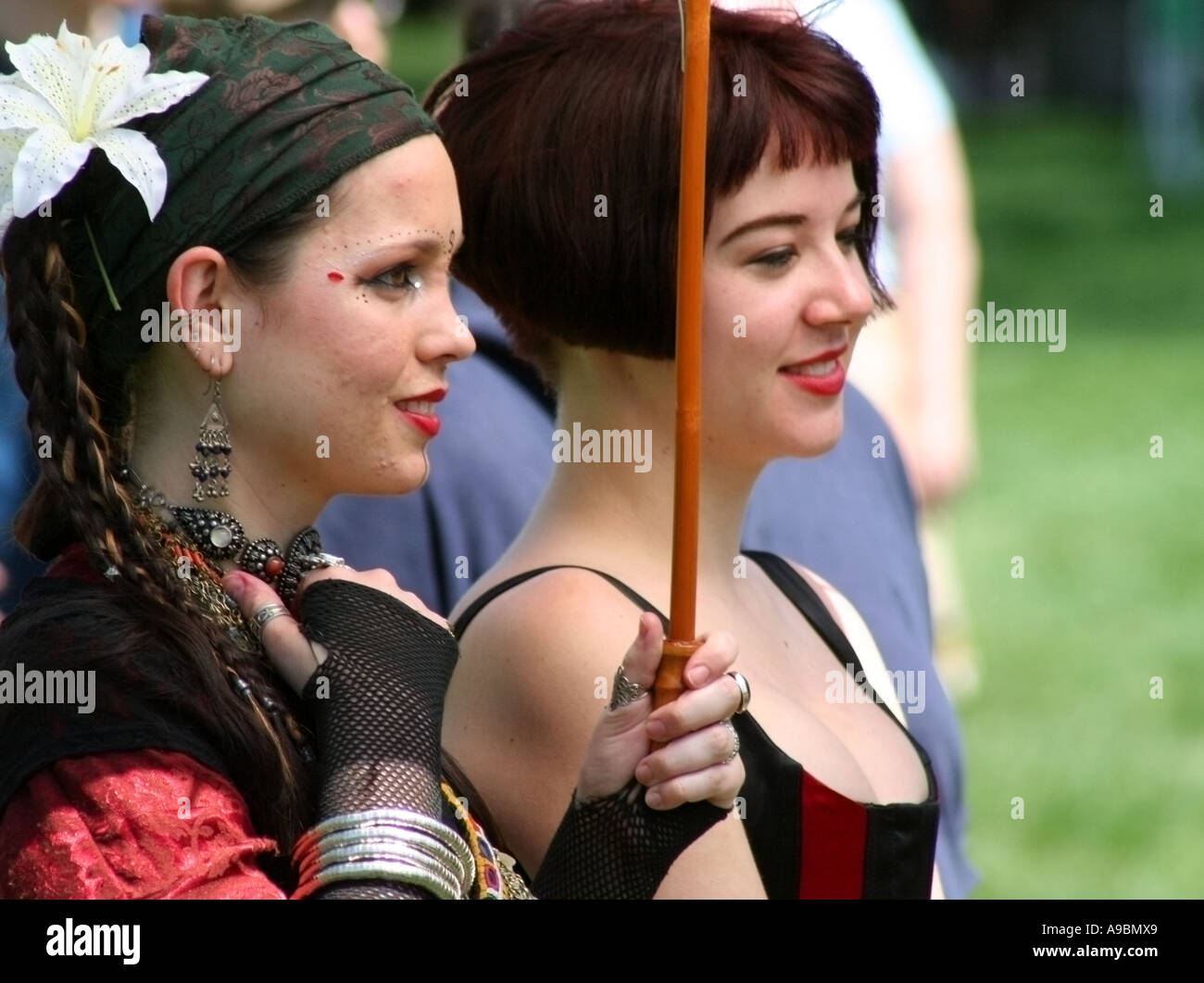 Girls in traditional folk costume Stock Photo - Alamy