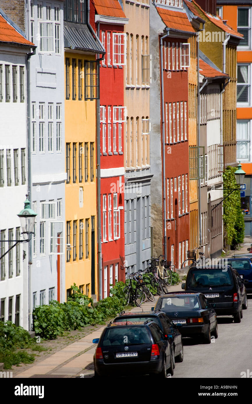 Typical street view in the old part of Copenhagen Stock Photo - Alamy