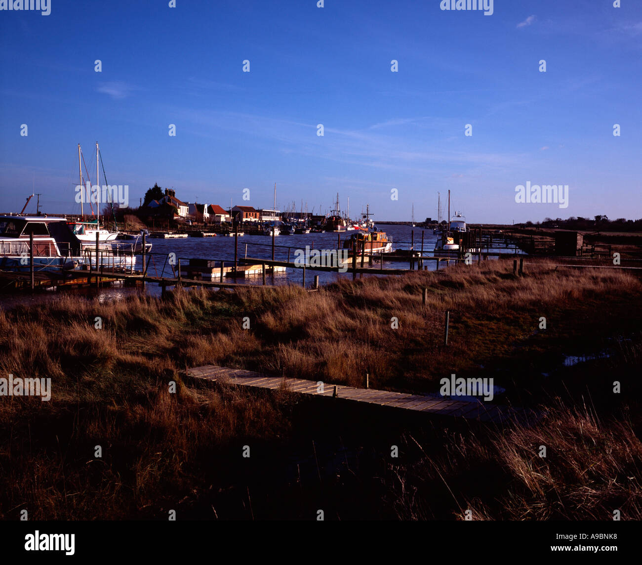 The River Blyth between Southwold and Walberswick, Suffolk, UK Stock ...