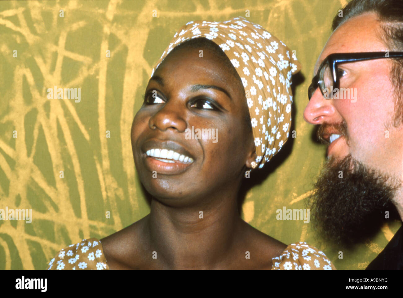 NINA SIMONE (1933-2003) US singer in London in April 1967. Photo Tony ...