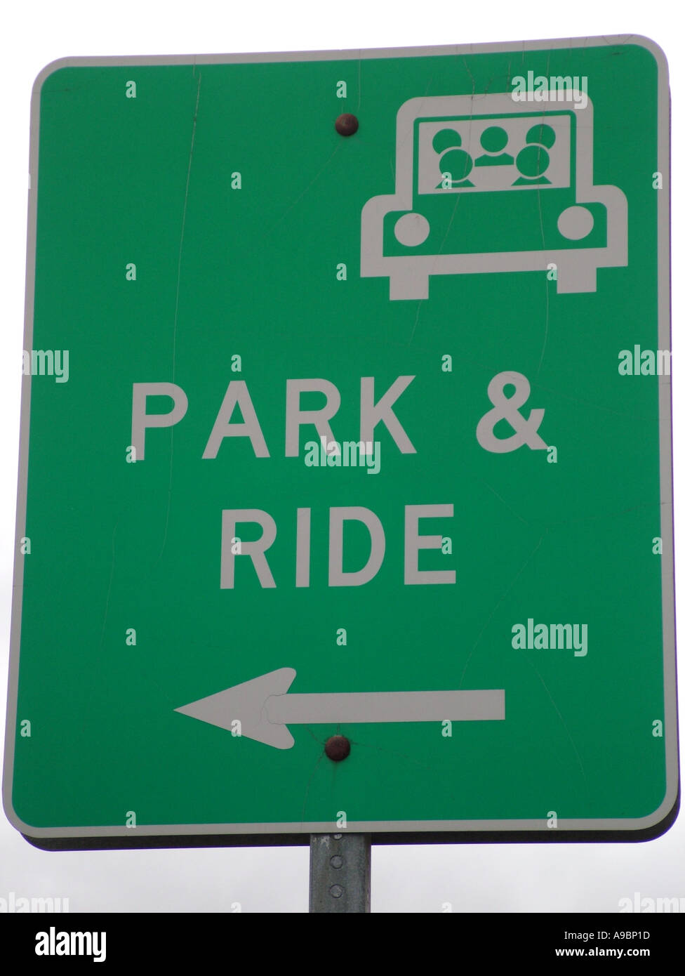 AJD42710, road sign, Park and Ride sign Stock Photo - Alamy