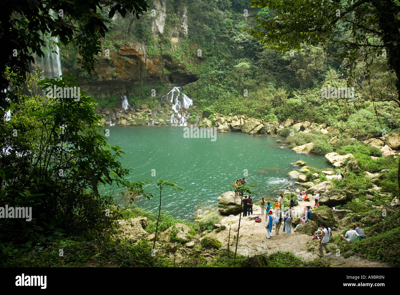 Misol ha waterfall - Chiapas - Mexico Stock Photo - Alamy