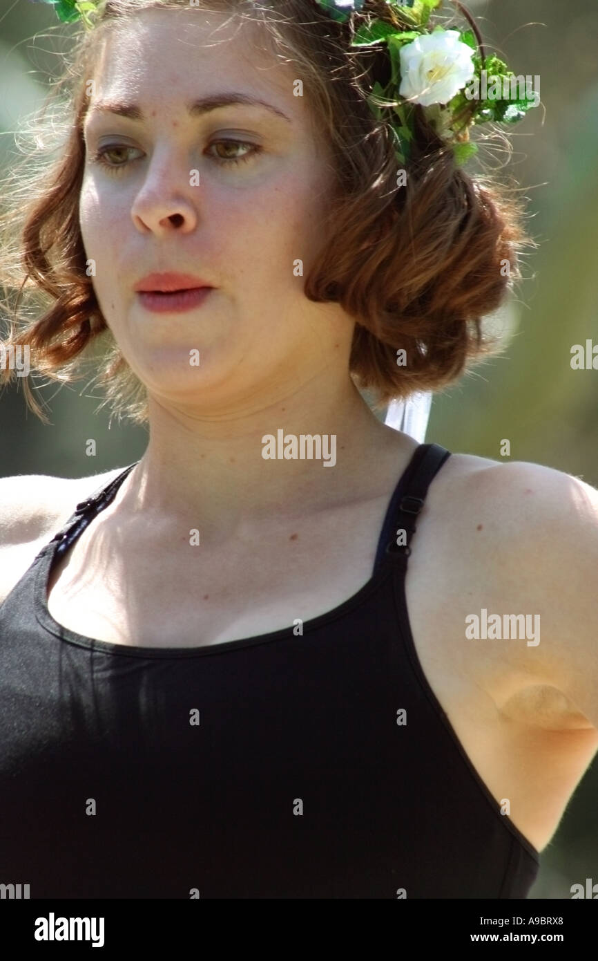 Irish step dancer Stock Photo - Alamy