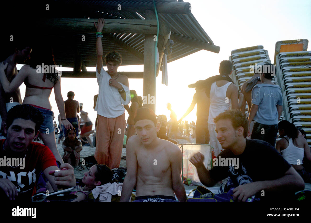 Tel aviv beach party hi-res stock photography and images - Alamy