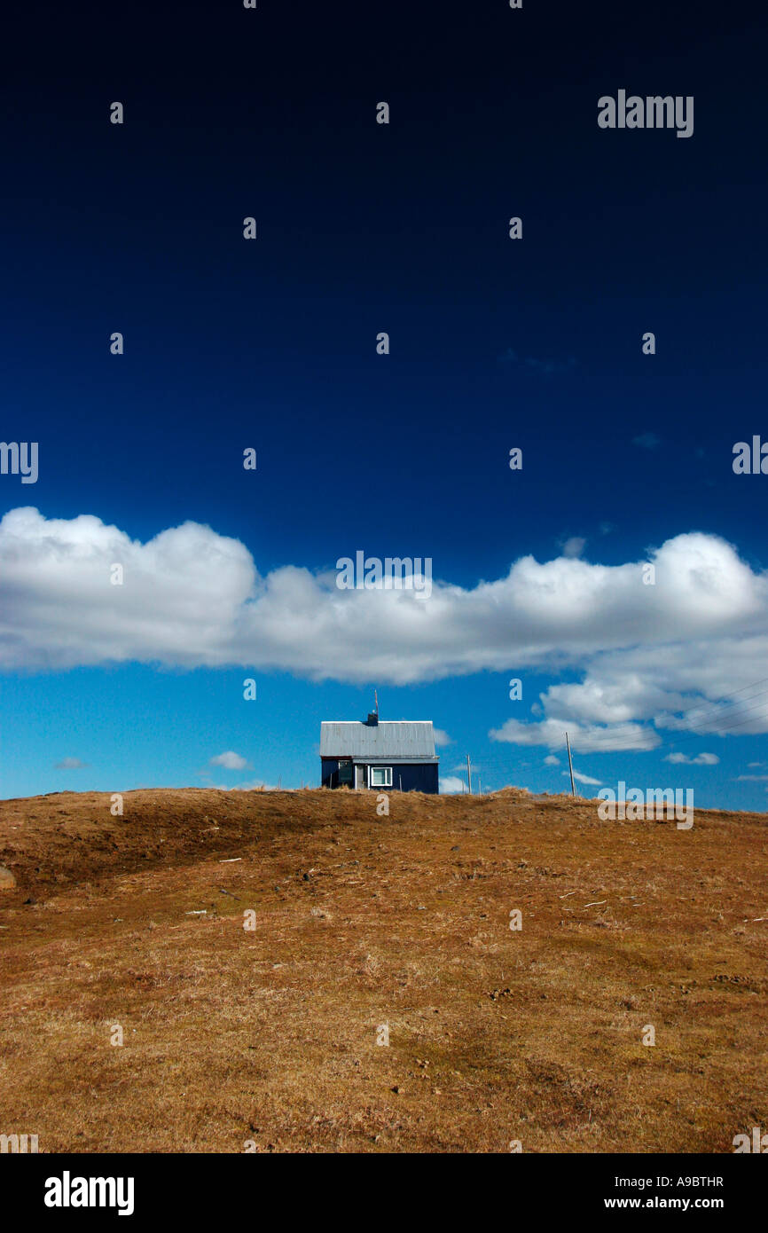Isolated house on a hill in the countryside Stock Photo - Alamy