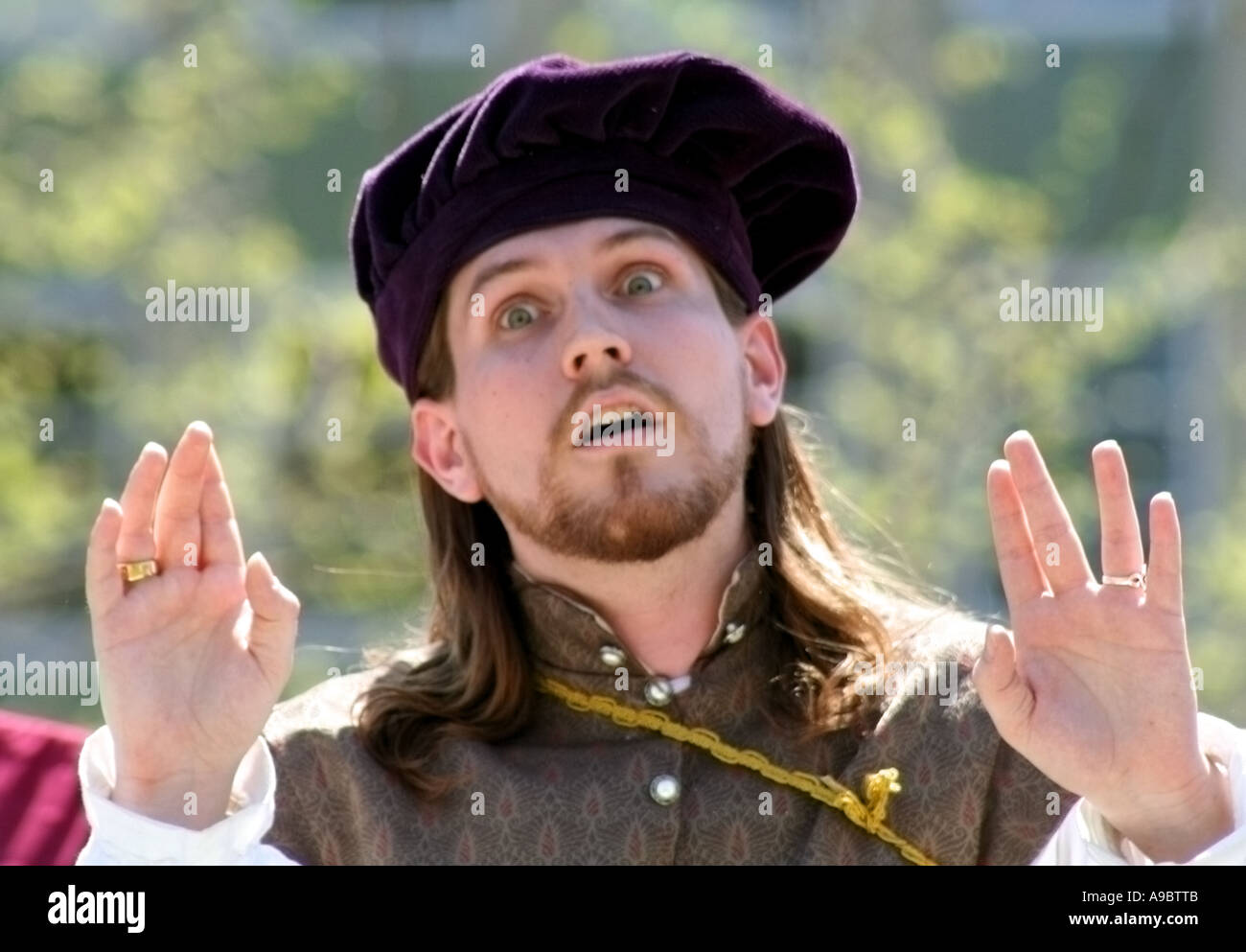 Actor in an Elizabethan play Stock Photo - Alamy