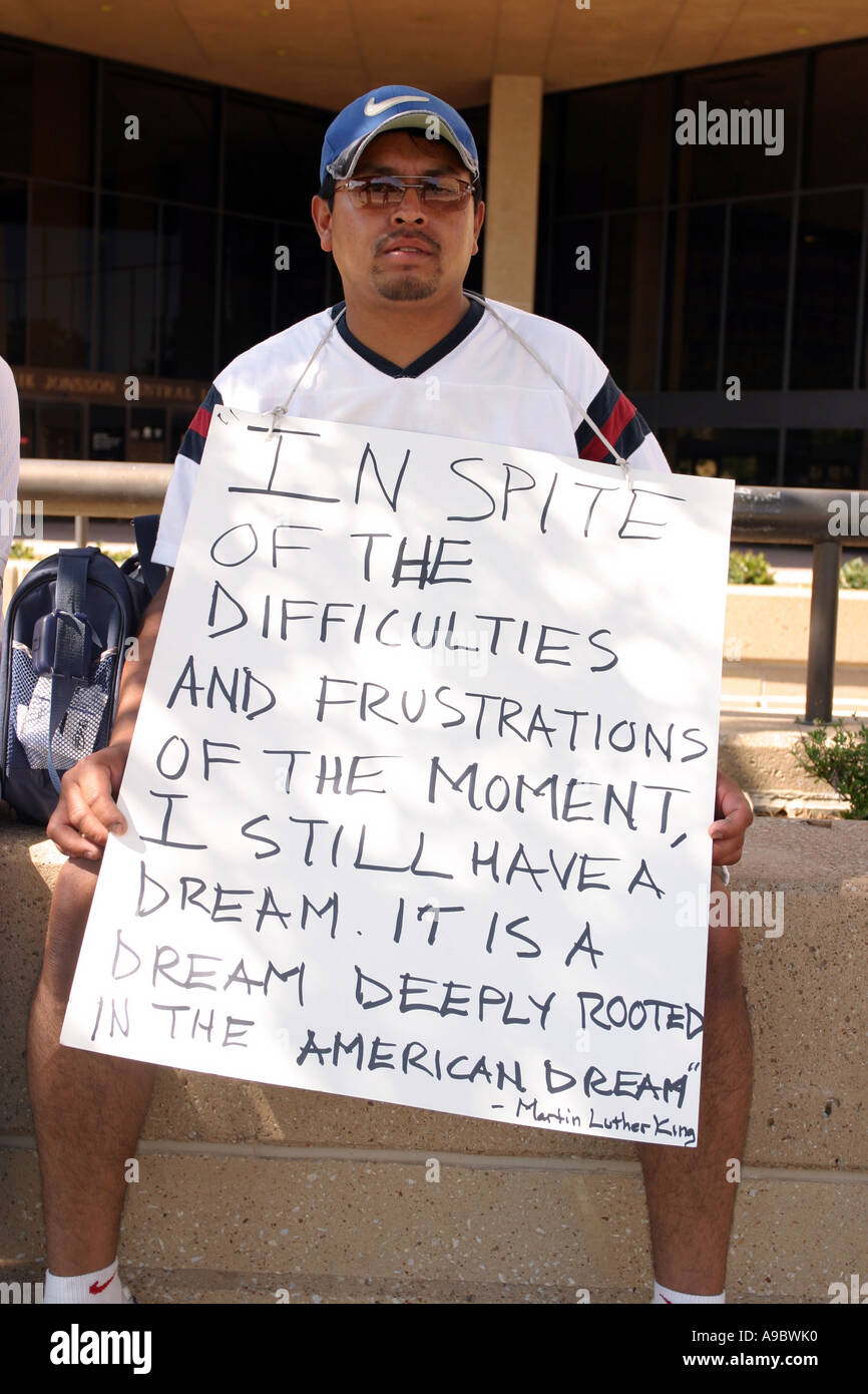 Immigration rally, Dallas, Texas, USA 2006 Stock Photo - Alamy
