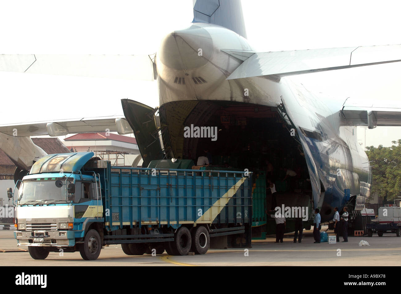 British public donated tsunami aid being transported on an Antanov 124 ...