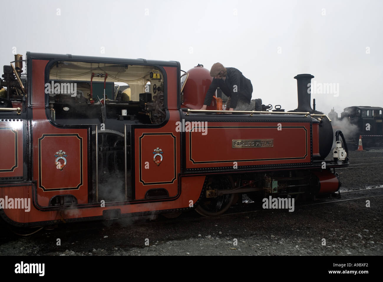 Steam train called Prince on the Ffestiniog railway North Wales UK ...
