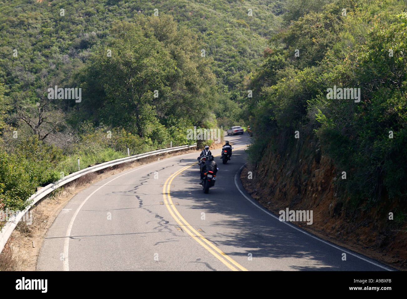 Motorcycles on the Ortega Highway or Highway 74 Orange County Stock ...
