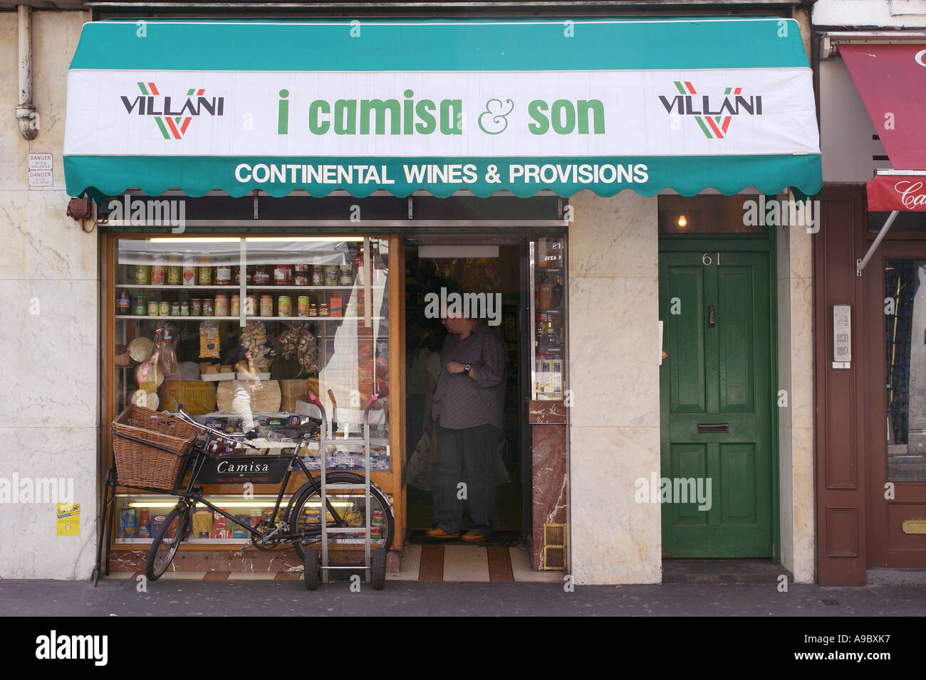 Italian delicatessen in Old Compton Street, Soho, London, UK. 2006 ...